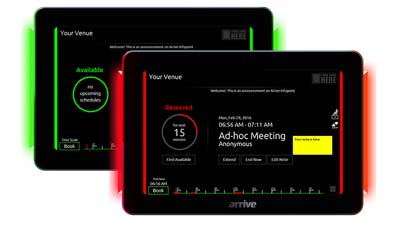 AIP-ID-1000 - Arrive InfoPoint 1000-EMS 10" Interactive Room Sign with ...