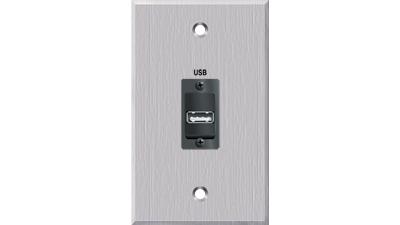 PC-G1760-E-P-C - Panelcrafters precision manufactured USB A-B pass through