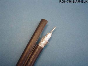 RG6-CM-SIAM-BLK - Liberty Brand CATV/MATV/DBS Coaxial Cables